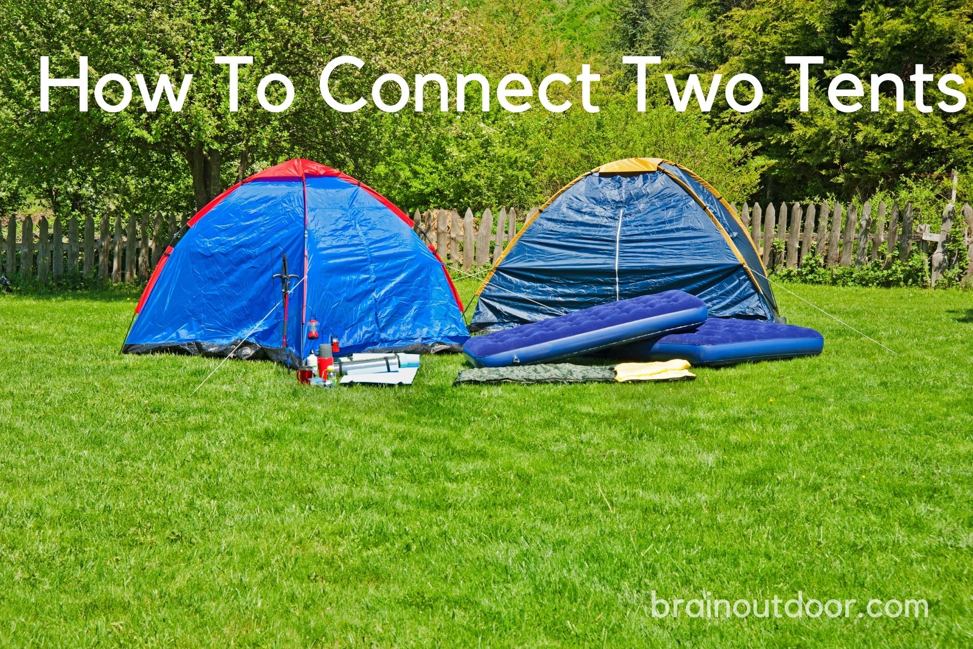 How To Connect Two Tents - Together in 6 Ways - Brainoutdoor